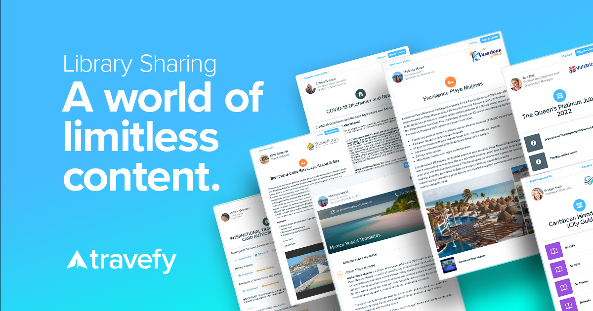 Travefy Library Sharing Example Gallery